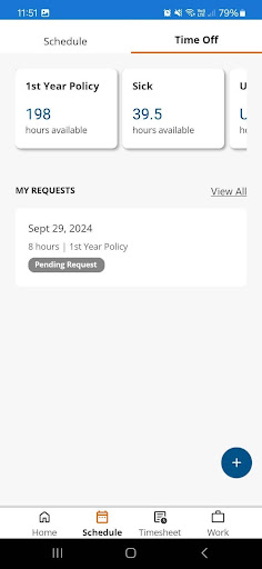 Schedule and Request Time Off in the ClockShark Mobile app